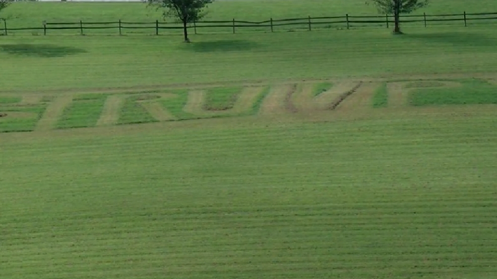 Farmer creates huge “Trump” sign in field | WTOV
