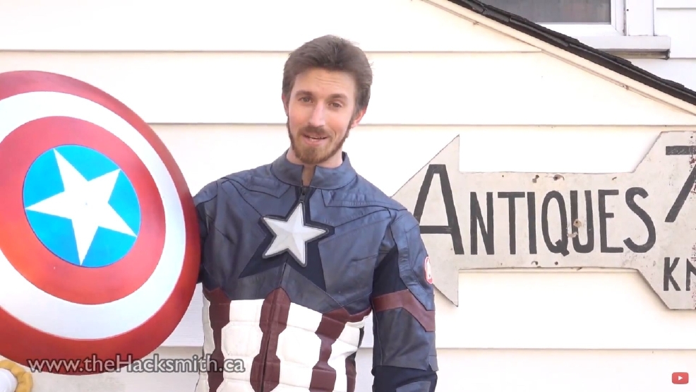 'Hacksmith' builds working Captain America electromagnet shield | WGME