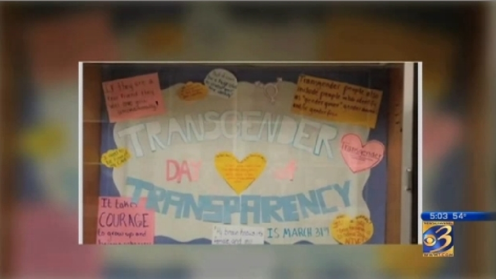 School bulletin board display on transgender equality sparks ...
