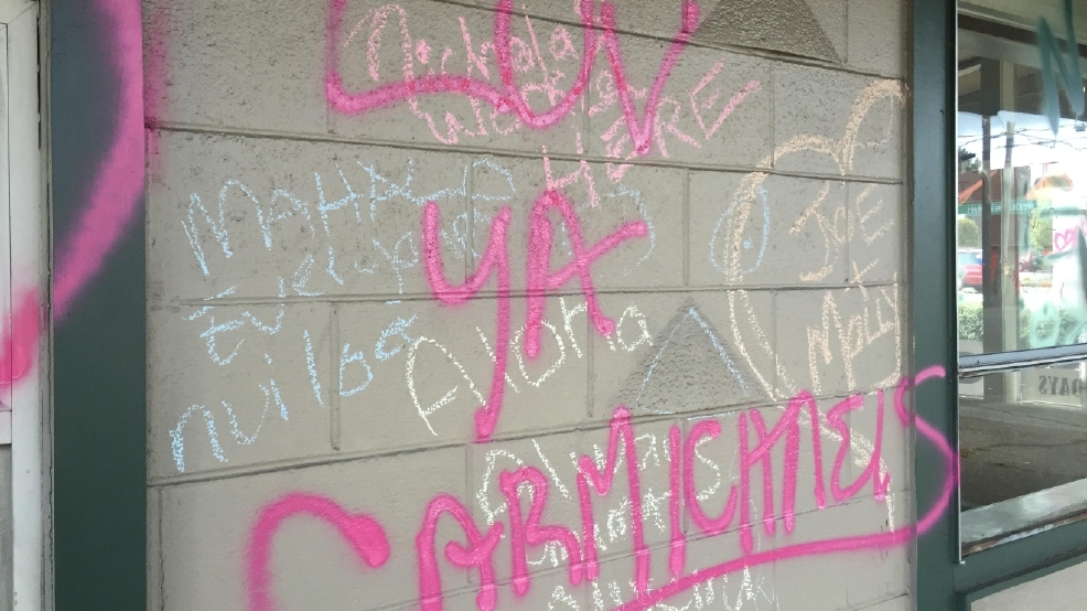 Empty Tigard bar covered in obscene, graphic graffiti | KATU